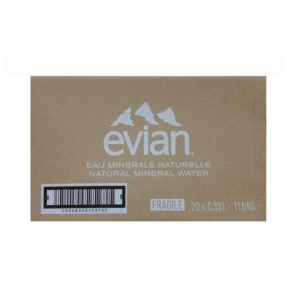 bigbag® | Evian Mineral Water Glass Bottle 20 x 330 ML
