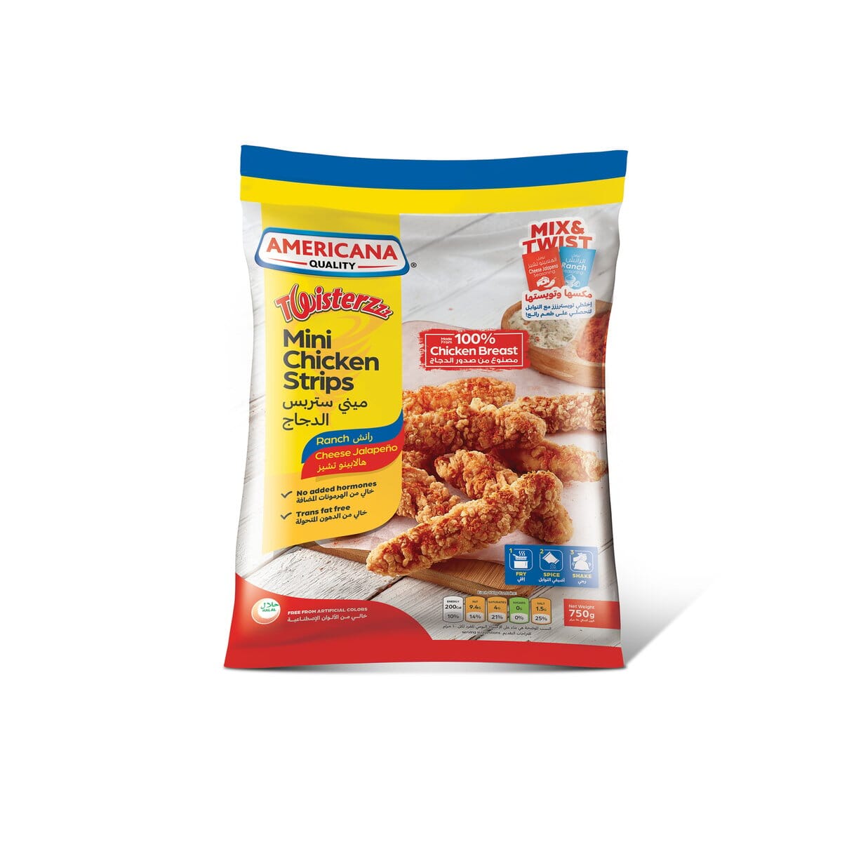 Americana Twisterzzz Mini Chicken Strips 750 g