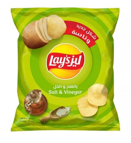 Al Batal Assorted Potato Strips With Salt And Vinegar 23 G