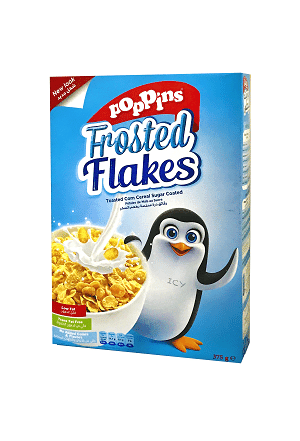 Poppins Frosted Flakes Roasted Corn Flakes Sugar Flavor 375 G