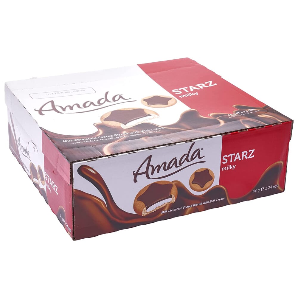 Amada Starz Milky Milk Chocolate Coated Biscuit with Milky Cream 44g ...
