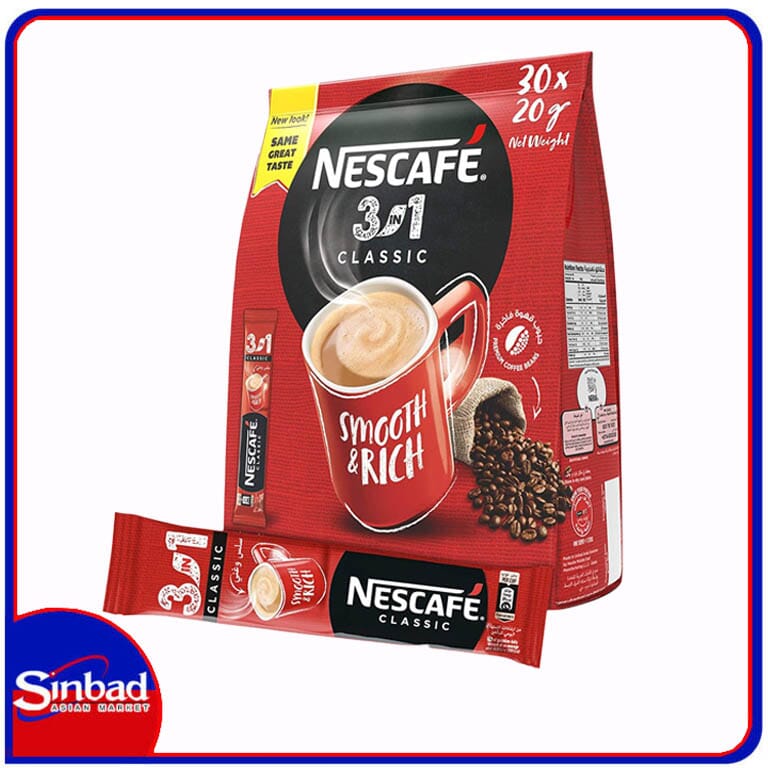 Nescafe Coffee 3 X 1 Sachet 20 G X 30