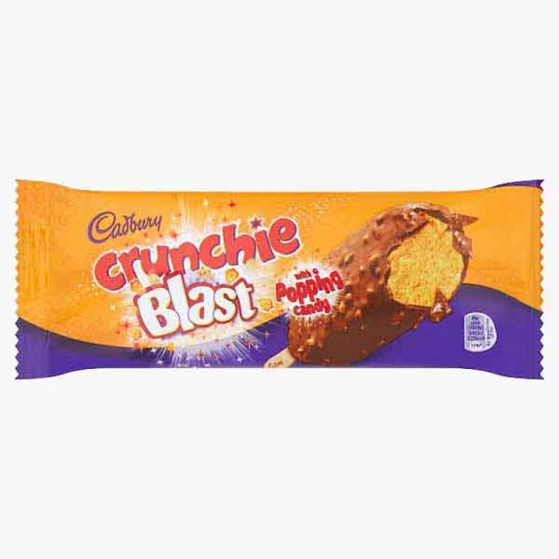Cadbury Crunchy Blast Honey Flavored Ice Cream Covered With Chocolate ...